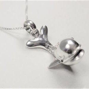 Jewelry | Sterling Silver Beluga Whale Nautical Necklace | Poshmark